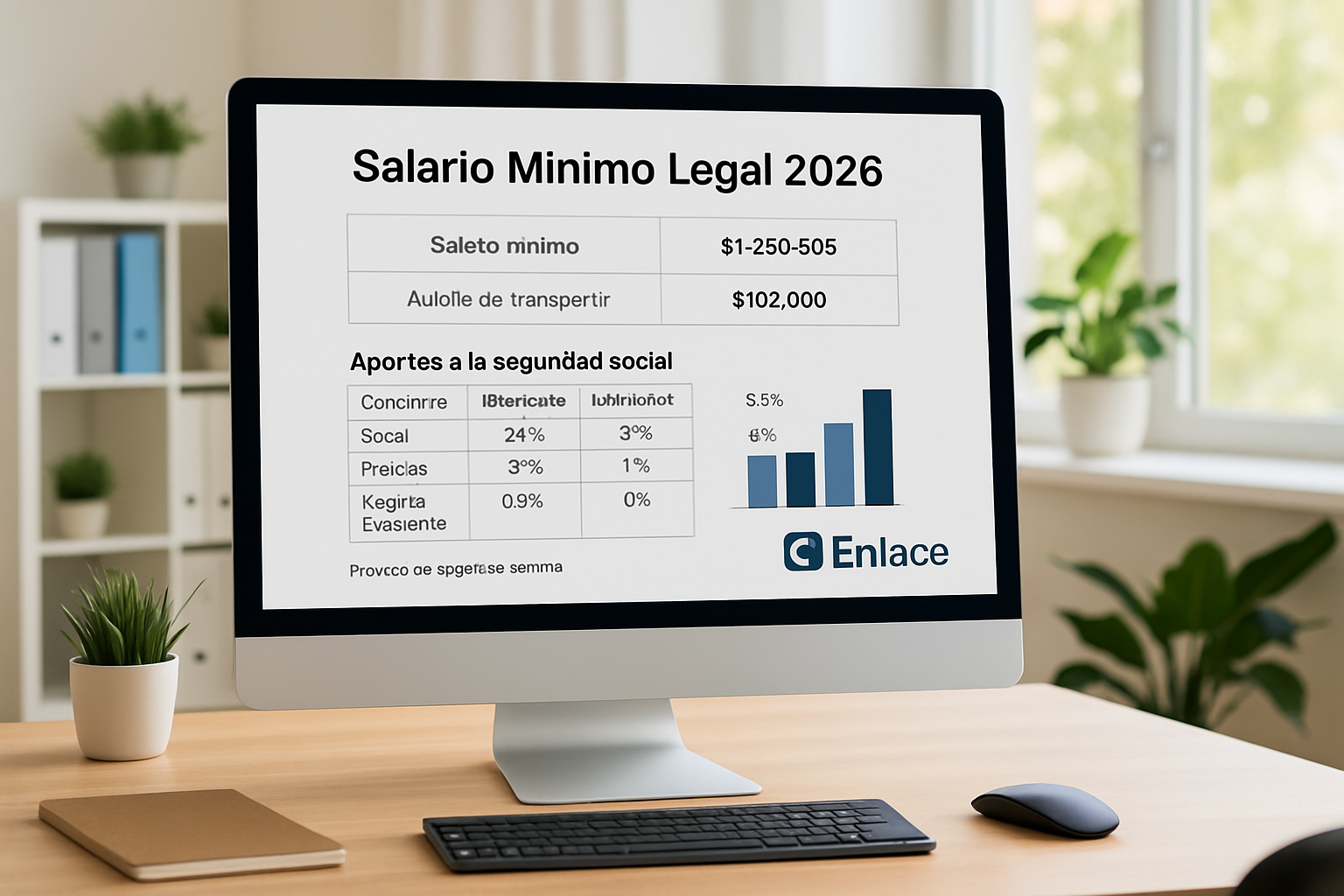 Aportes en la planilla PILA Colombia de acuerdo al salario mínimo 2026